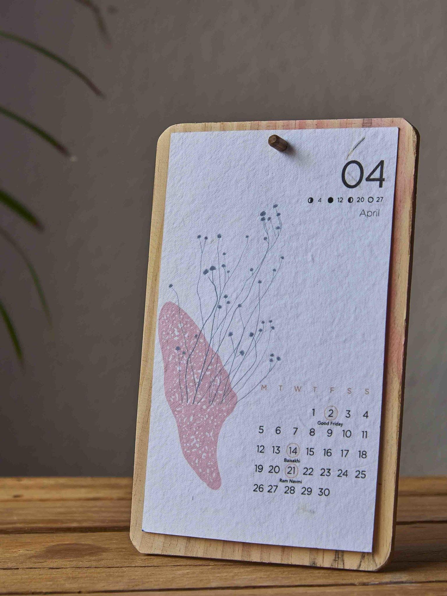 Plantable Seed Paper Calendars | Sustainable | Handmade | Eco-Friendly