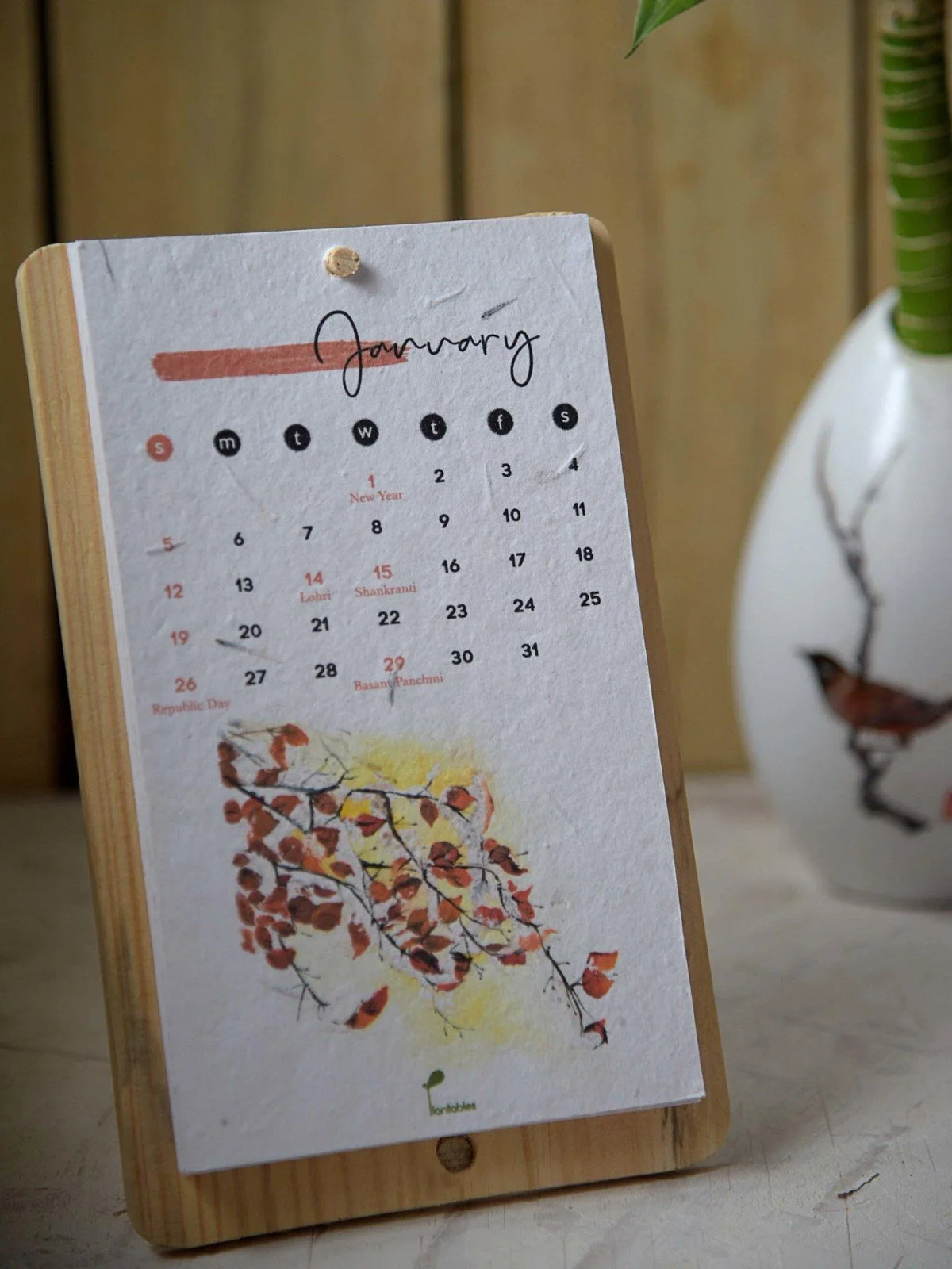 Plantable Seed Paper Calendars | Sustainable | Handmade | Eco-Friendly